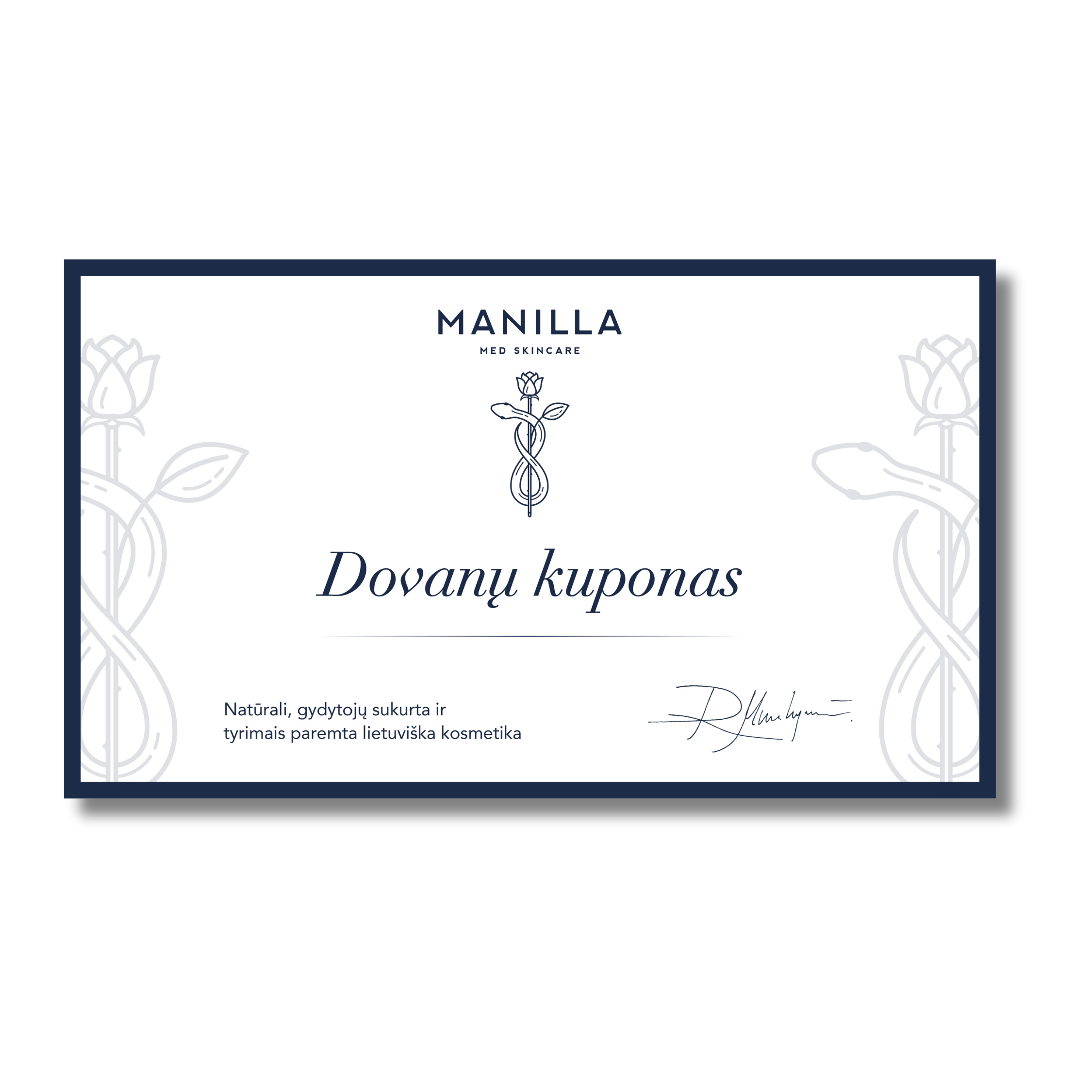 Elektroninis dovanų kuponas – Manilla